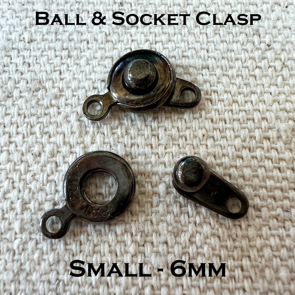 Ball & Socket Clasps 1 Hole (Package of 2) choose size and color – Bead ...