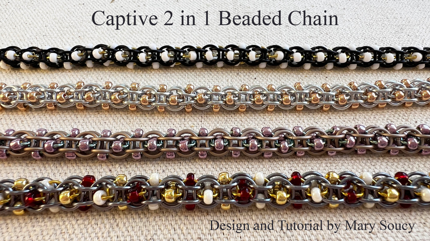 Captive 2 in 1 Chain Bracelet PDF Tutorial contains active links NO PH ...