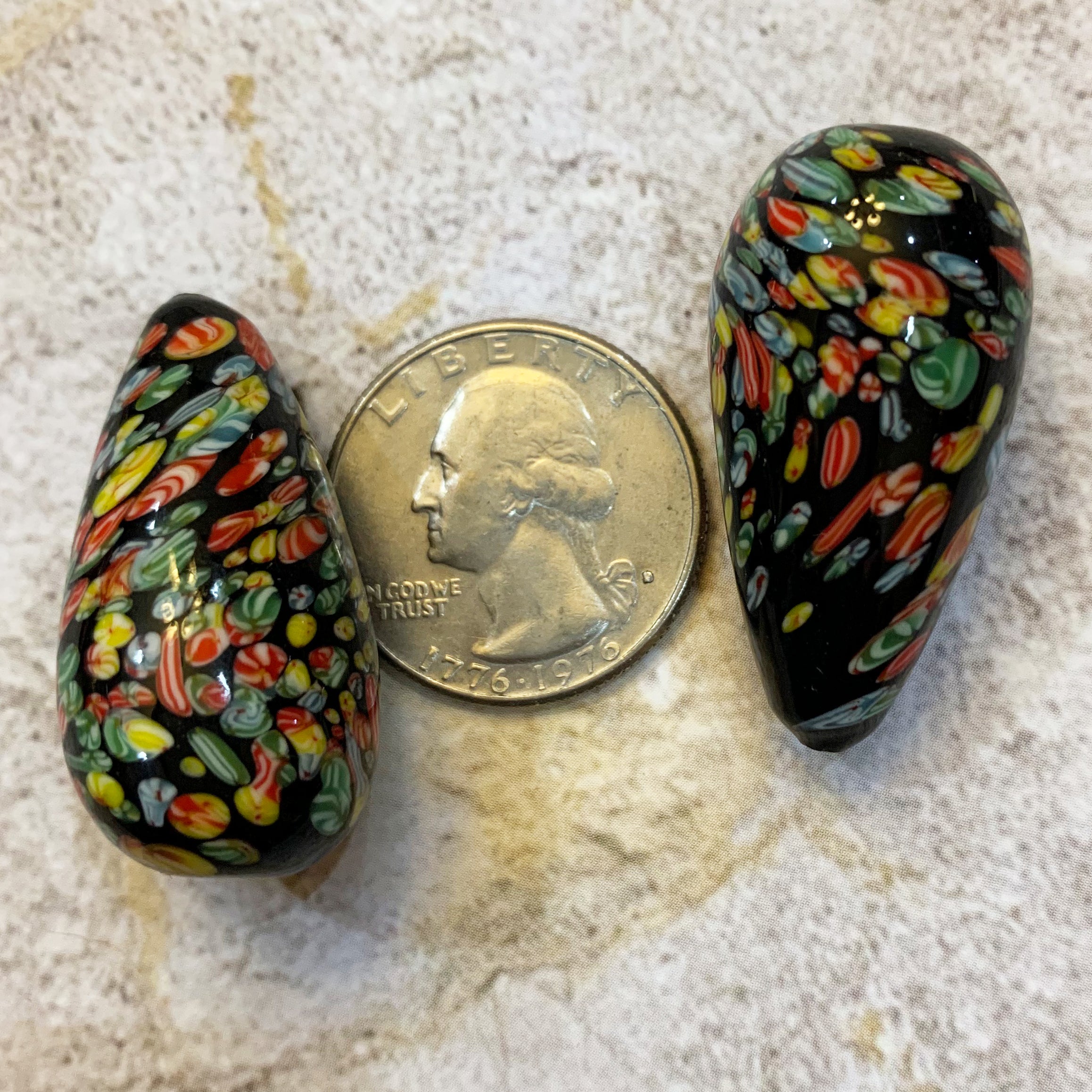 Large Vintage Glass Drops (Pkg of 2) – Bead Me A Story